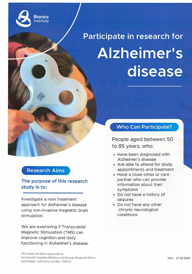Alzheimer’s Disease Research Project | Rotary Club of Canterbury