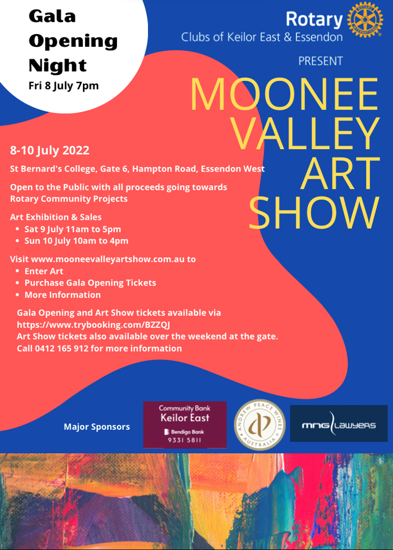Moonee Valley Art Show | Rotary Club of Canterbury