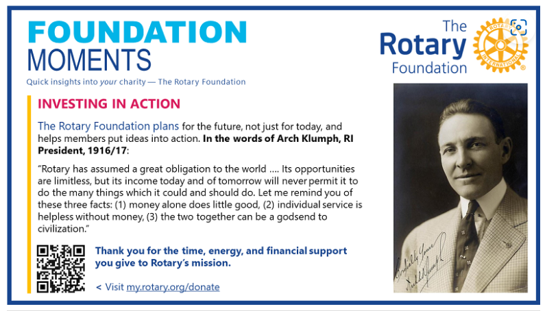 Rotary Foundation - Investing in Action | Rotary Club of Glenferrie