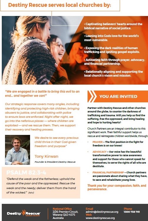 Destiny Rescue | Rotary Club Merimbula