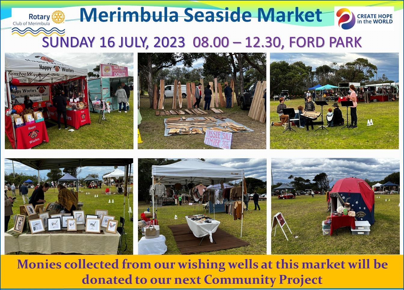 Merimbula Seaside Market - July 2023 | Rotary Club Merimbula