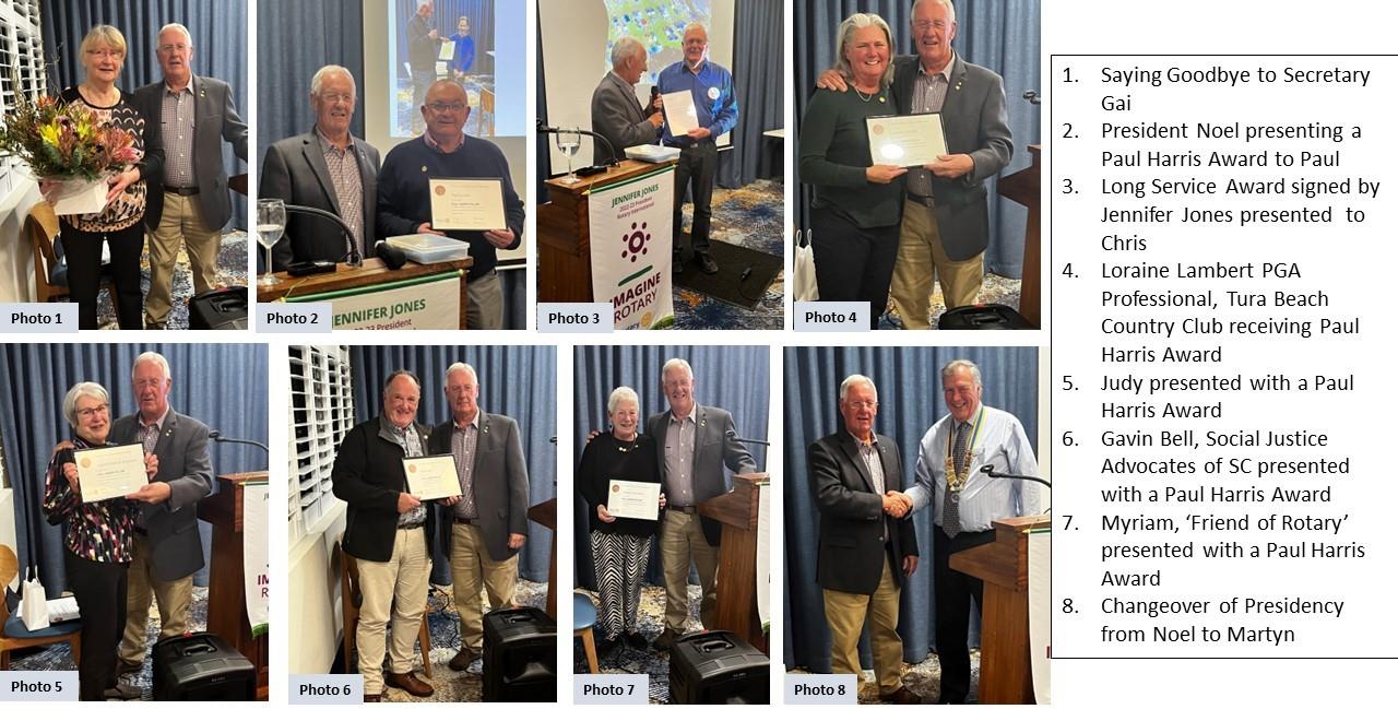 Changeover Dinner - 28 June 2023 | Rotary Club Merimbula