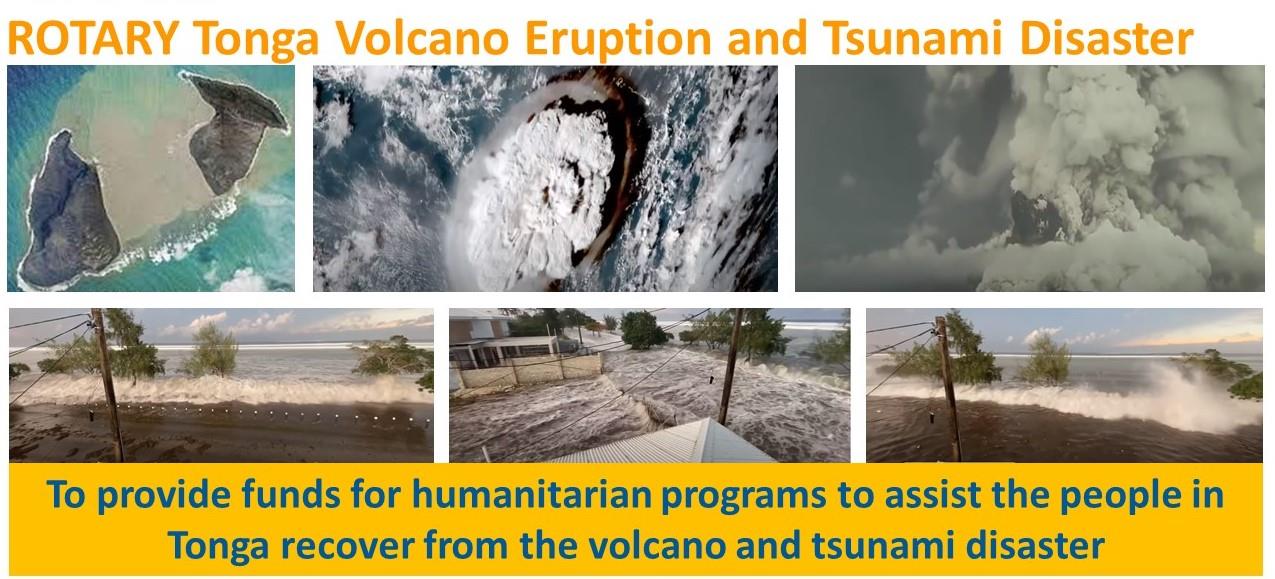 Tonga Volcano Eruption and Tsunami Disaster (RARF) | Rotary Club Merimbula