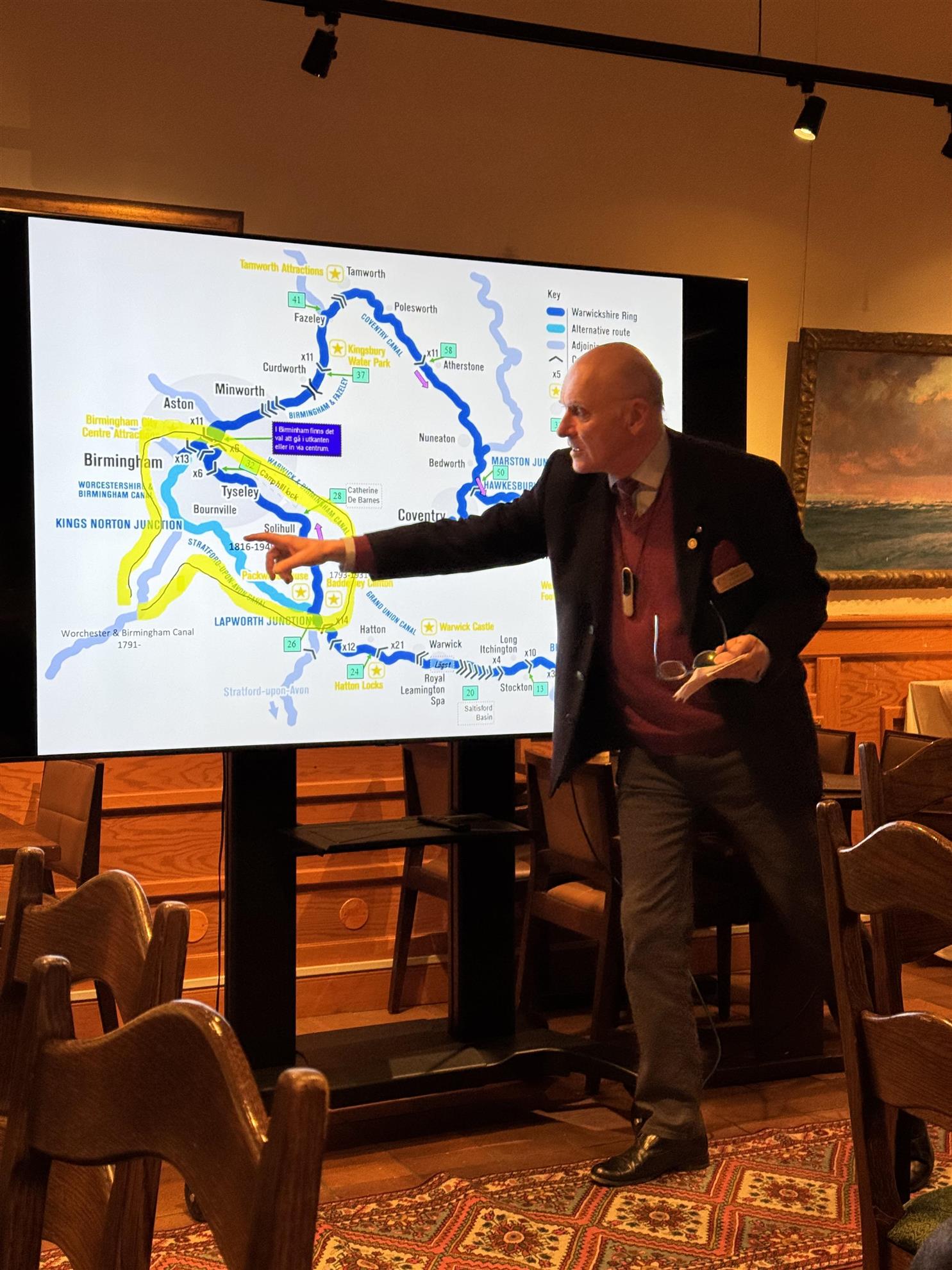 Carl-Arne Malmberg "Resa med kanalbåt" | Wisborg Rotaryklubb