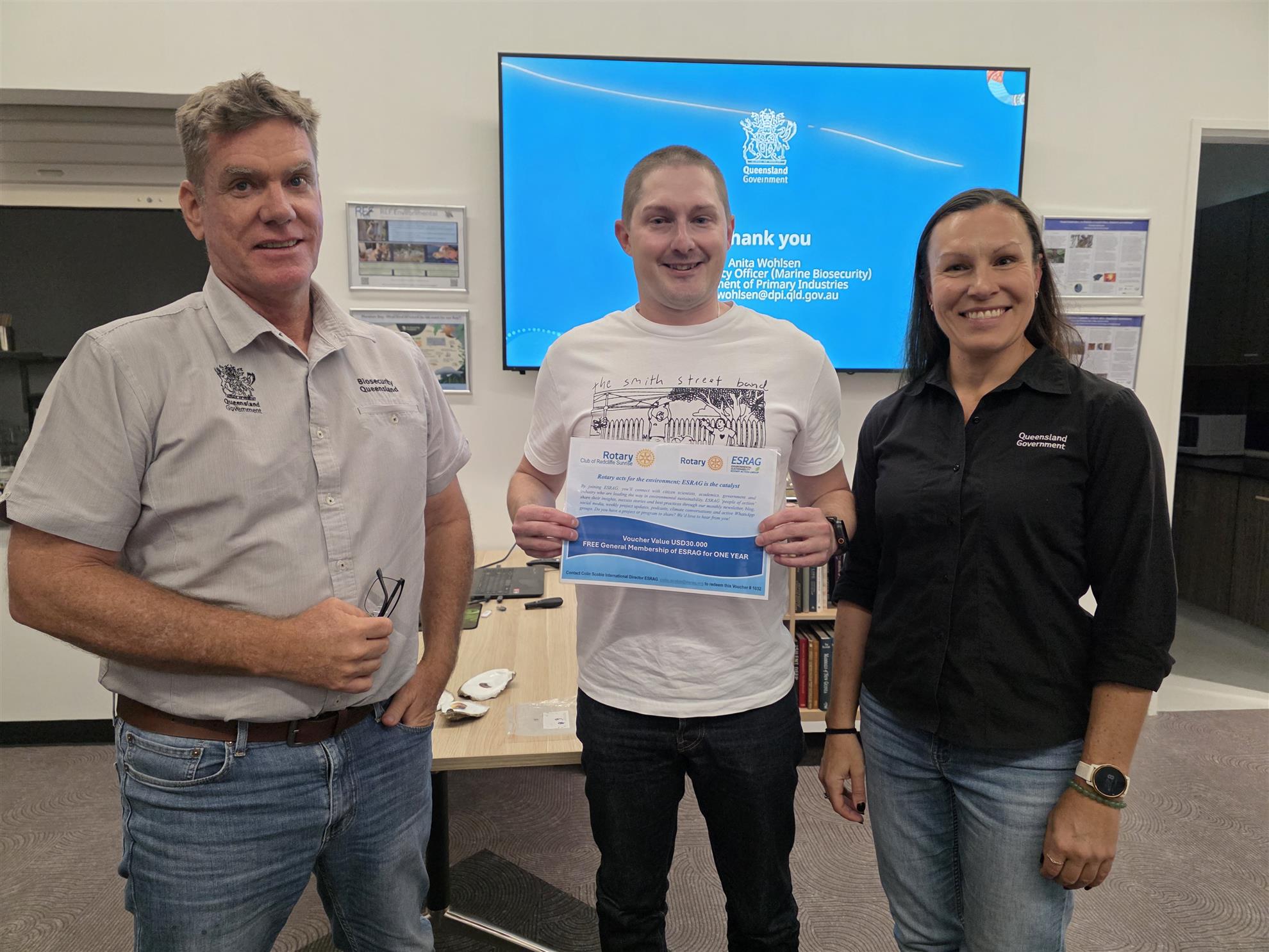 Talking about Tilapia and Suminoe Oysters 21 August 2025 | Rotary Club of Redcliffe Sunrise