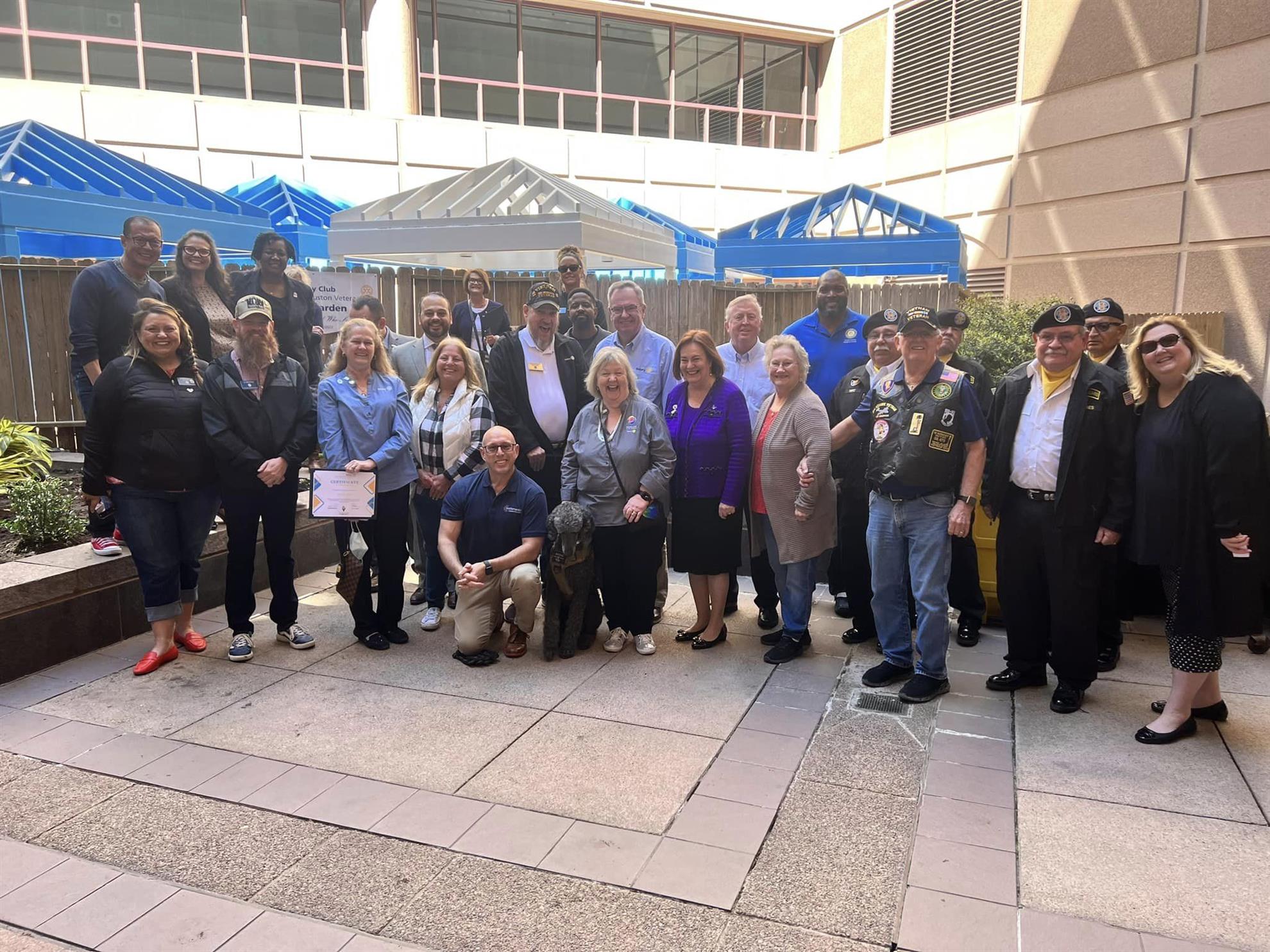 Dedication of the new Hope Garden at the Michael E. DeBakey VA Medical ...