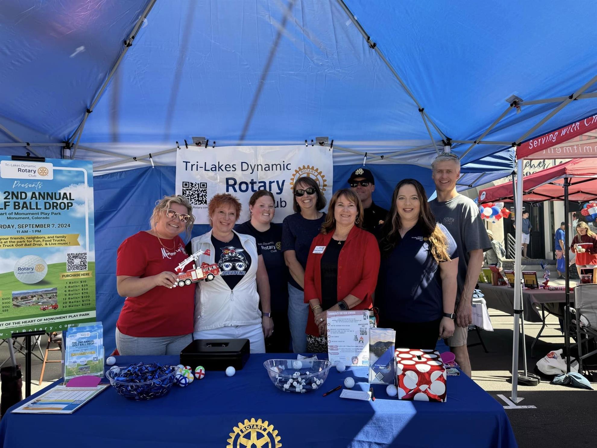 Club's first 4th of July Booth | Tri-Lakes Dynamic Rotary