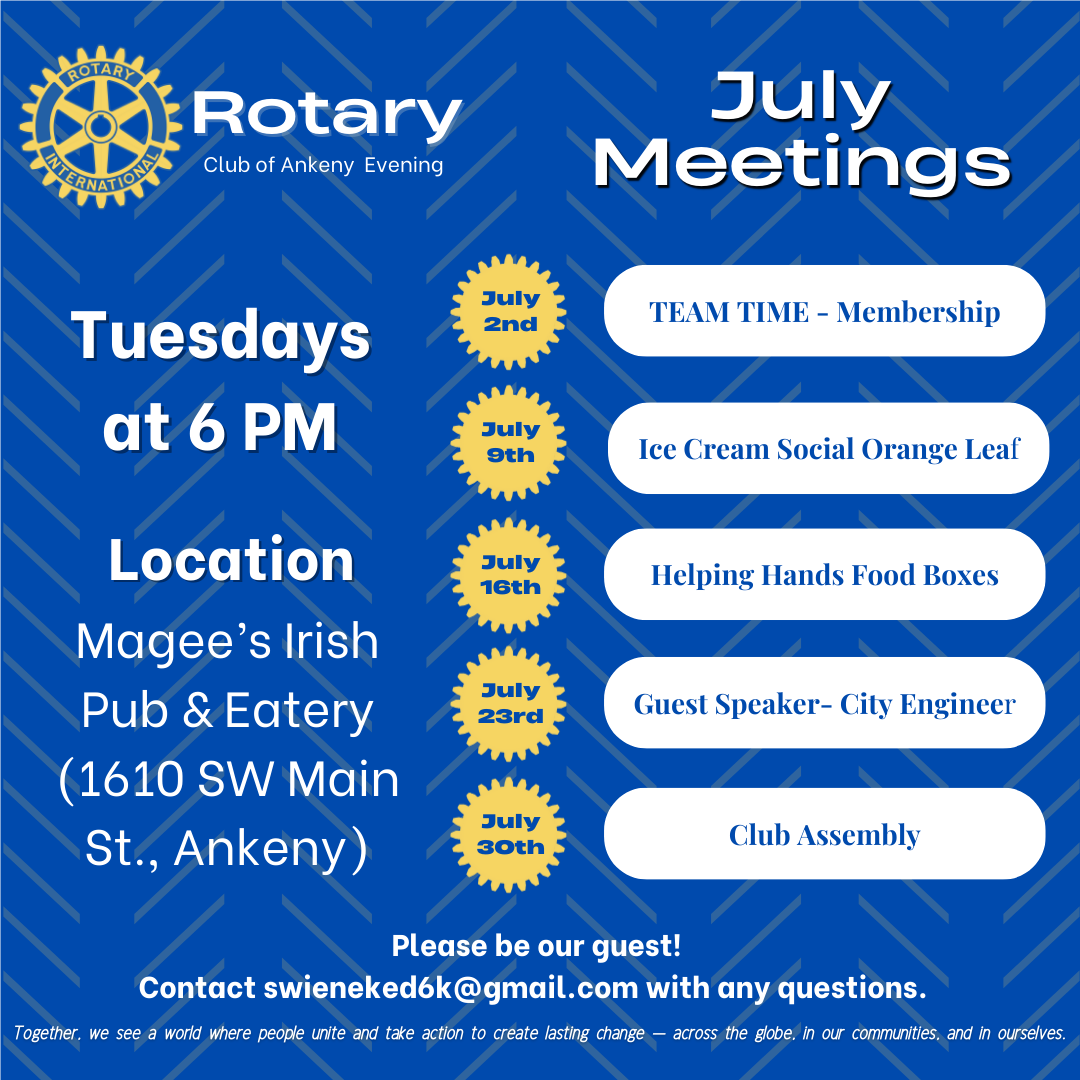 Home Page | Rotary Club of Ankeny Evening
