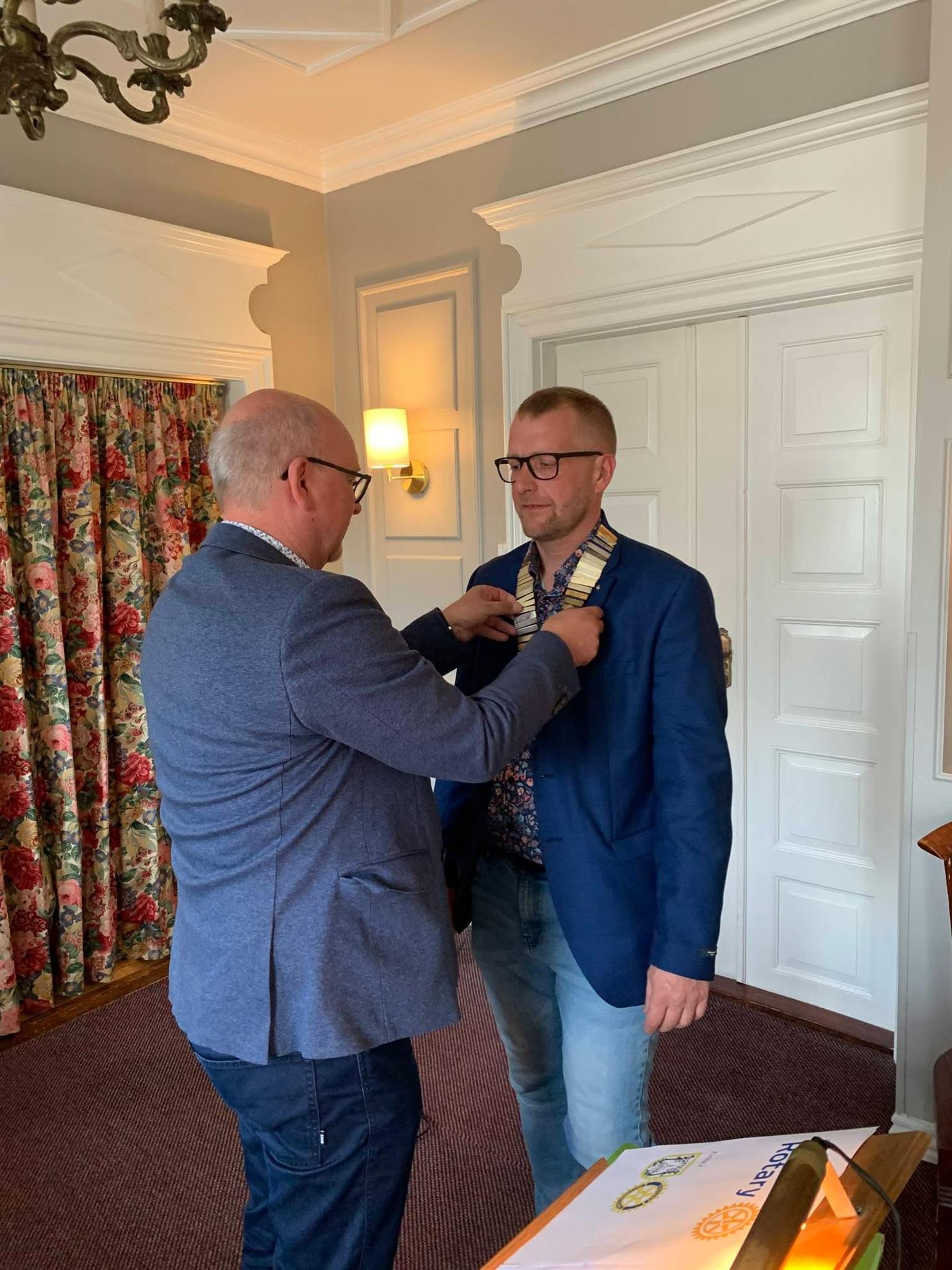 Kæde overdragelse 2024-2025 | Rotary Club of Christiansfeld