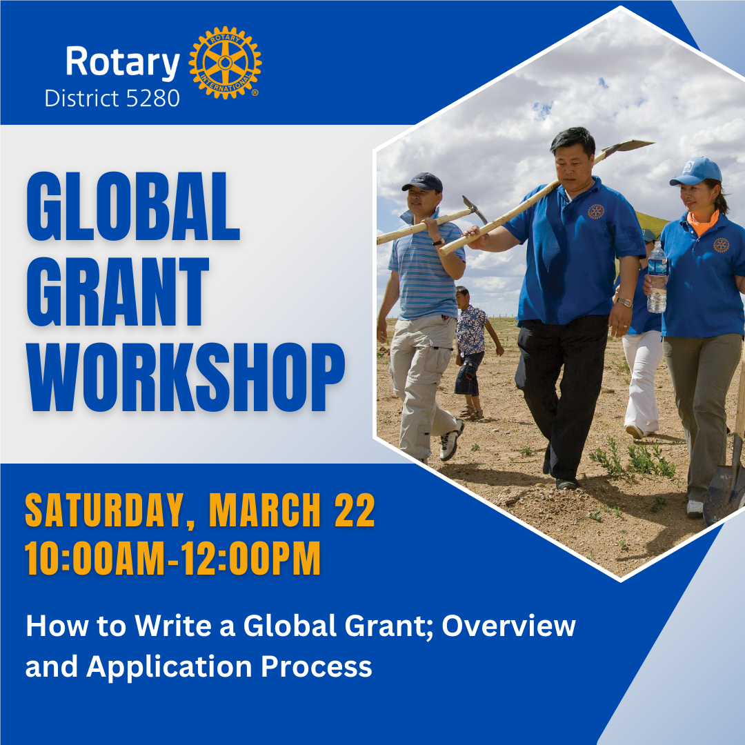 Global Grant Workshop | Rotary District 5280