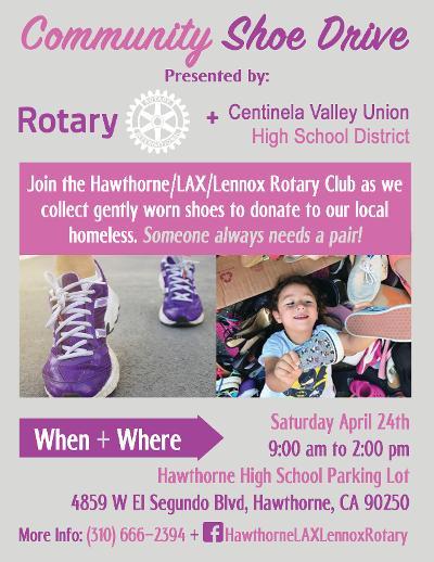 Community Shoe Drive! | Rotary Club of Westchester