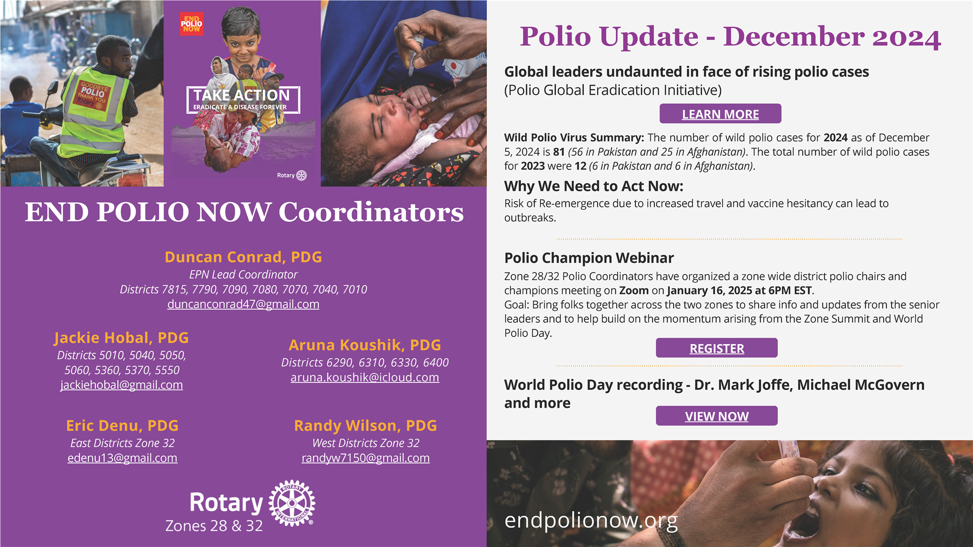 Polio Update - December 2024 | Rotary 5360