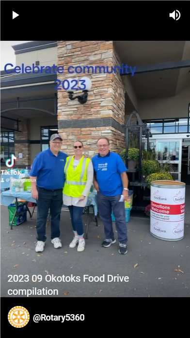 Okotoks Rotary joint with Optimist Clubs Food Drive | Rotary 5360