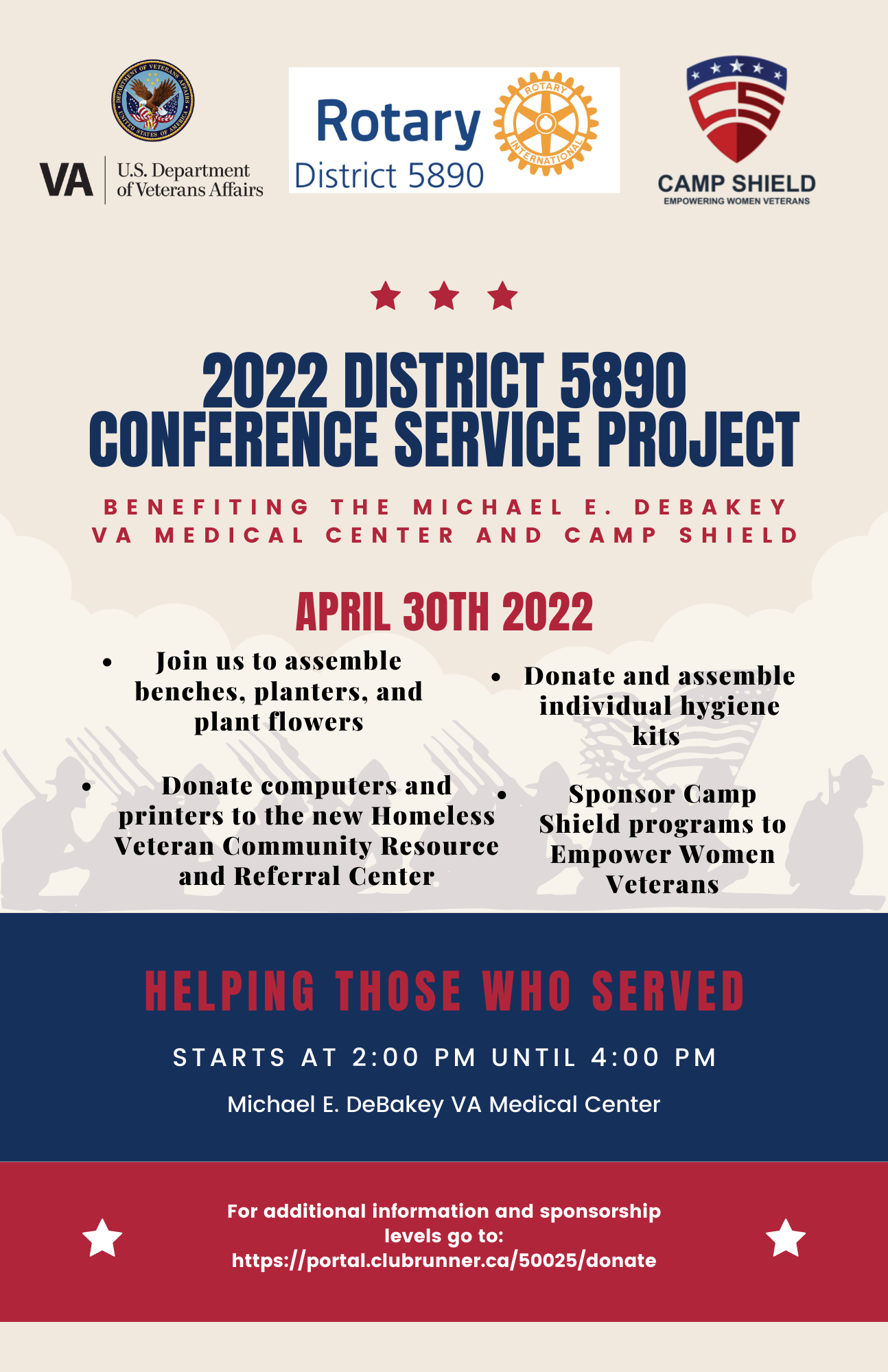 Veterans Project At Michael DeBakey VA Hospital | Rotary District 5890
