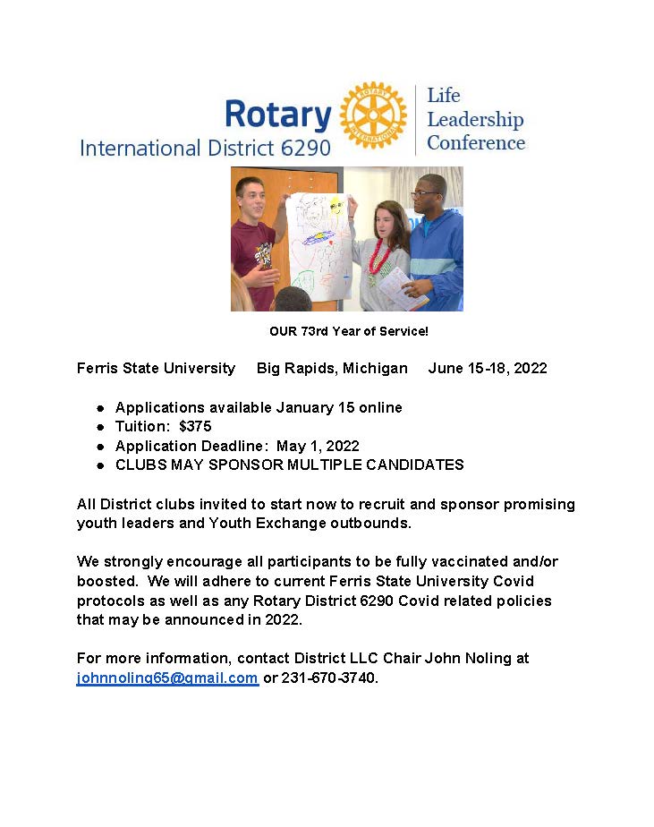 2022 Life Leadership Conference | Rotary District 6290