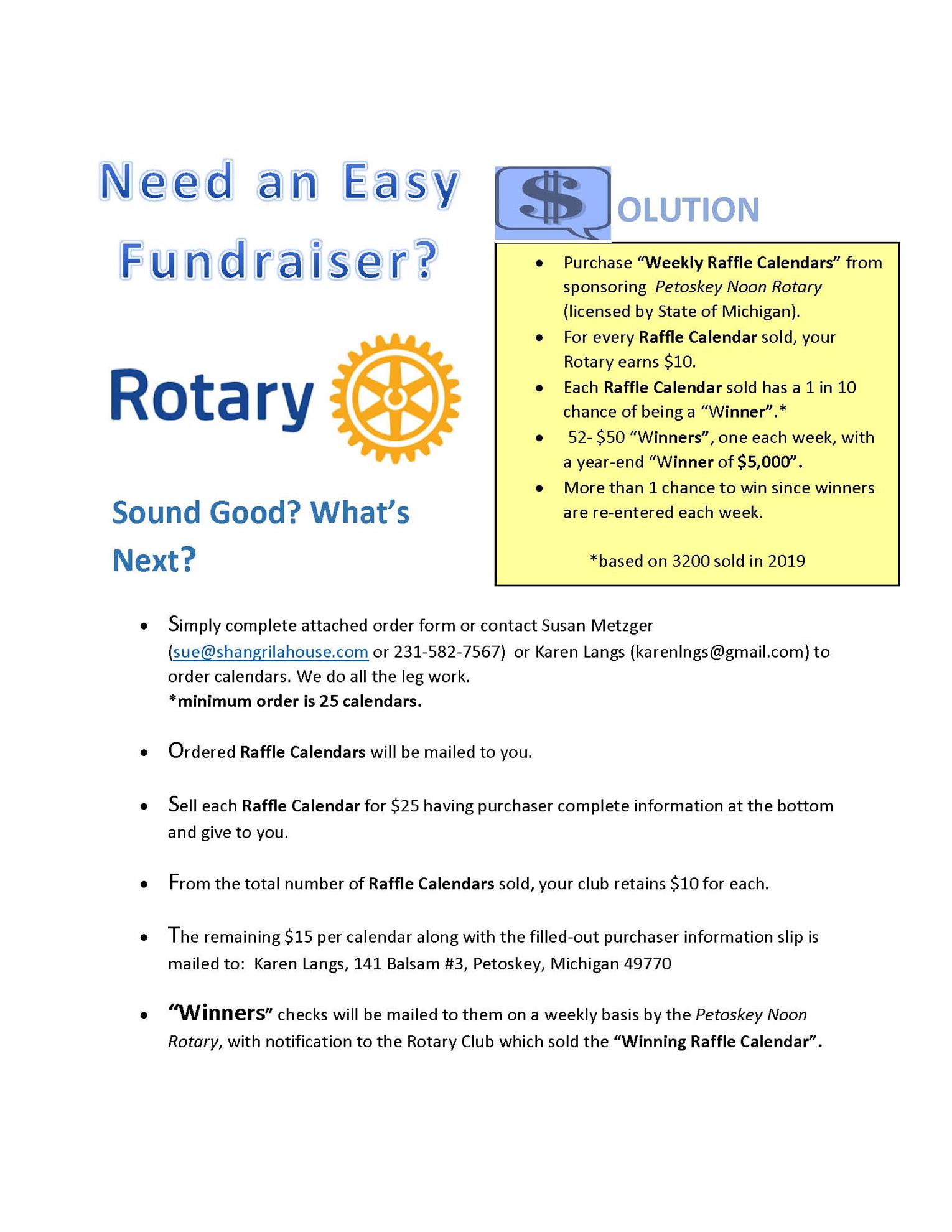 Need an Easy fundraiser? | Rotary District 6290