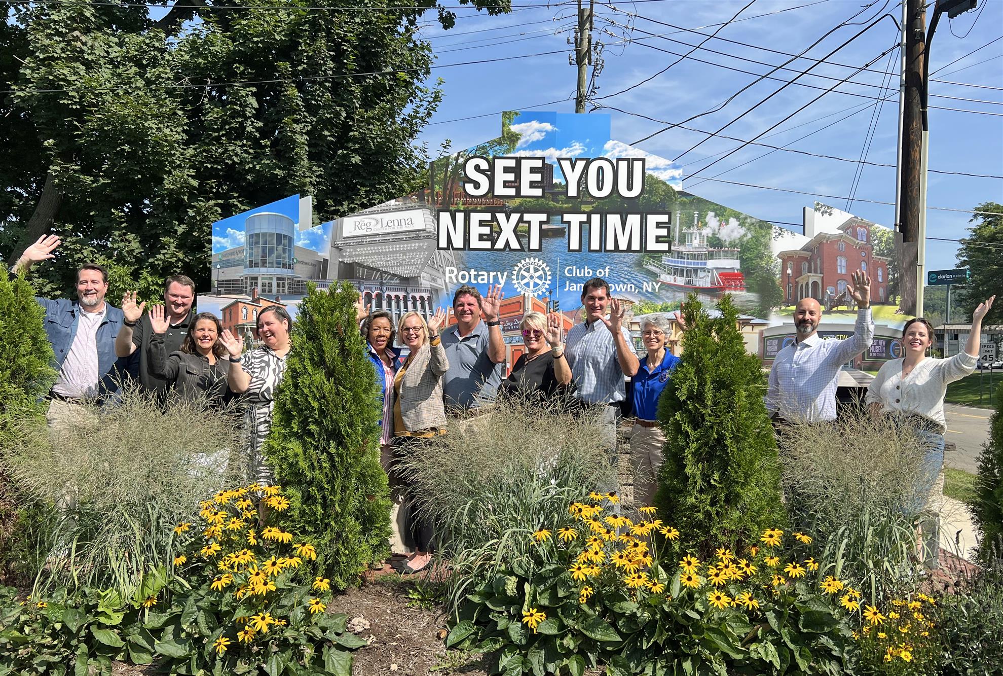 Jamestown’s Welcome Sign Complete! | Rotary District 7090