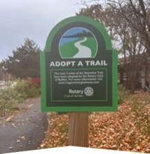 Buffalo Rotary Volunteers at Rotary’s Adopt-A-Trail Entrance | Rotary ...