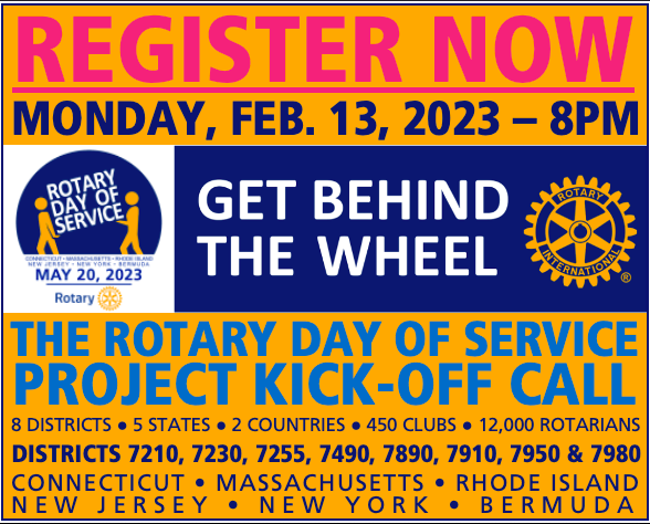 Day of Service Kickoff Call set for Feb. 13 | Rotary District 7210