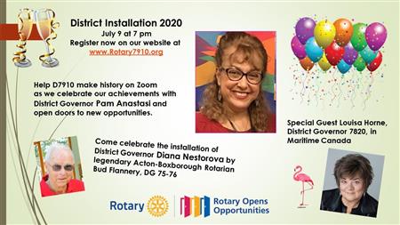 Videos Of '20-'21 District Installation Ceremony | Rotary District 7910