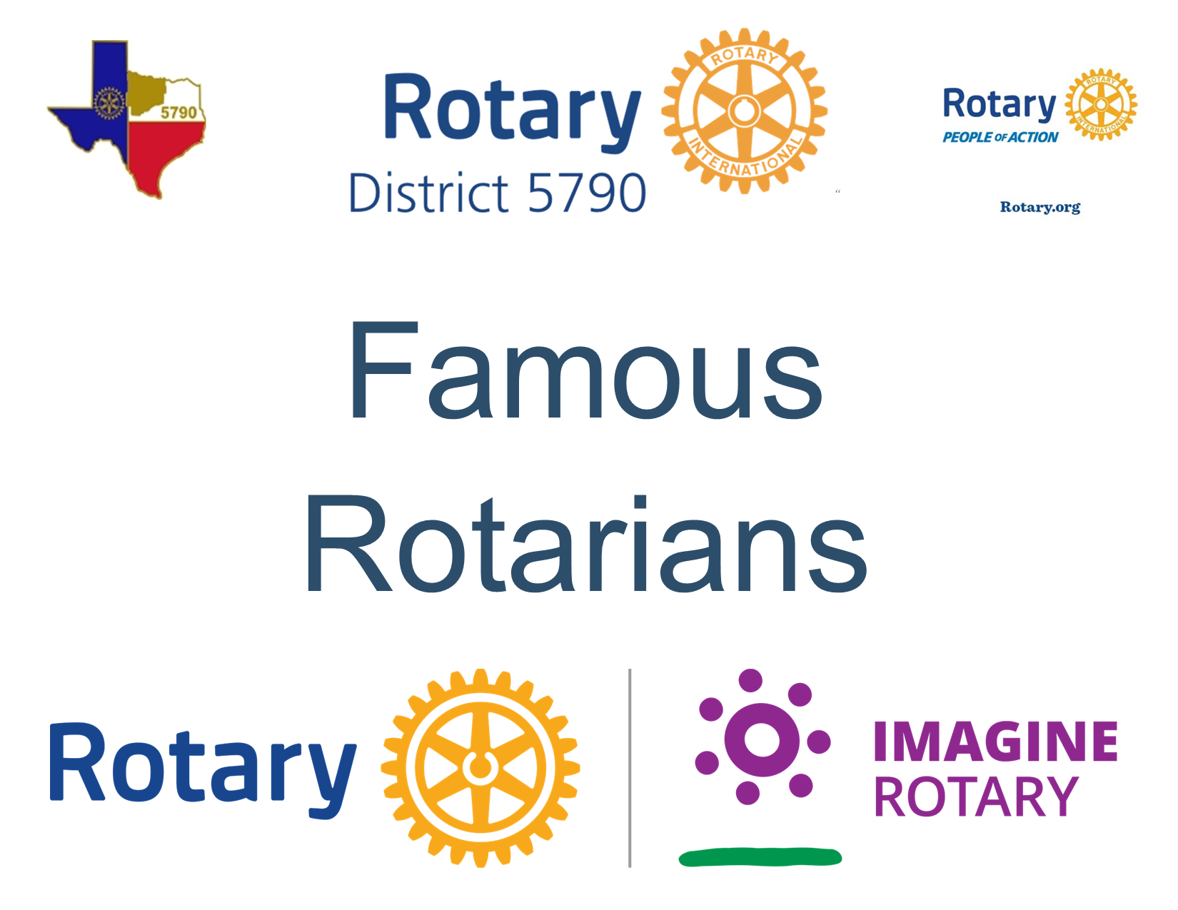 Famous Rotarians | District 5790