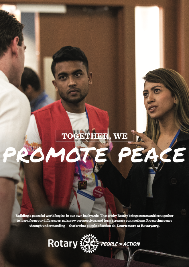 Together, We Promote Peace – Let Your Community Know | Rotary District 5650