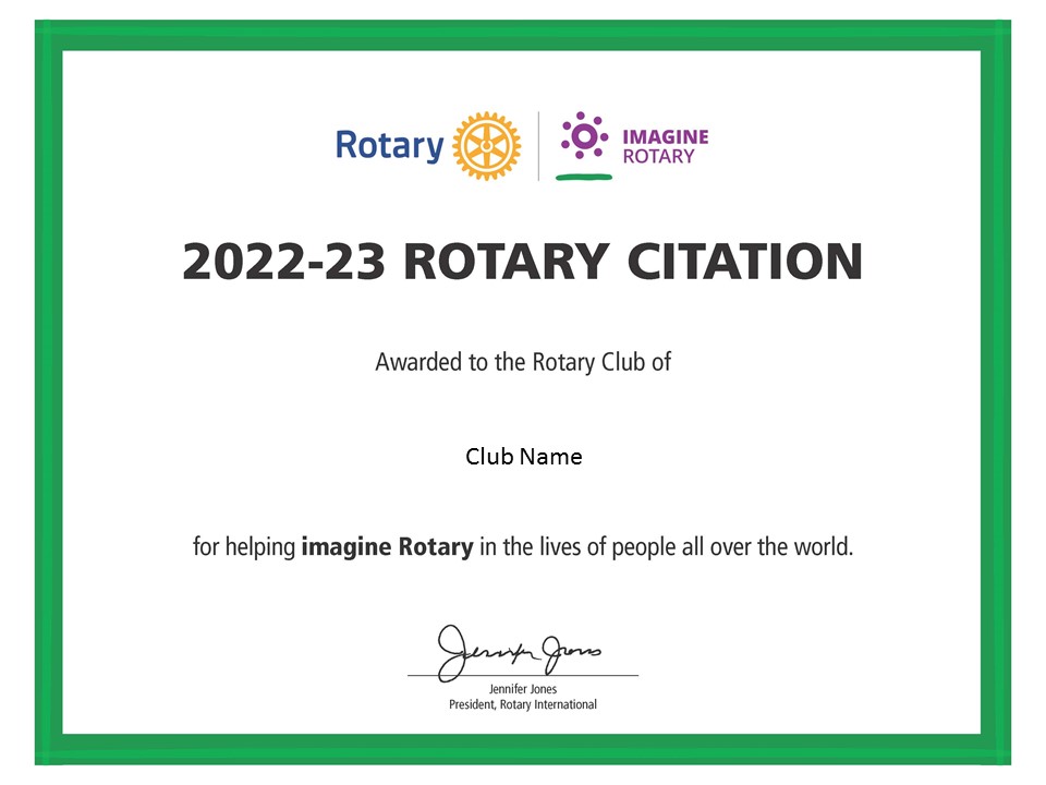 2022-23 Rotary International Recognition of Clubs Presented at District ...