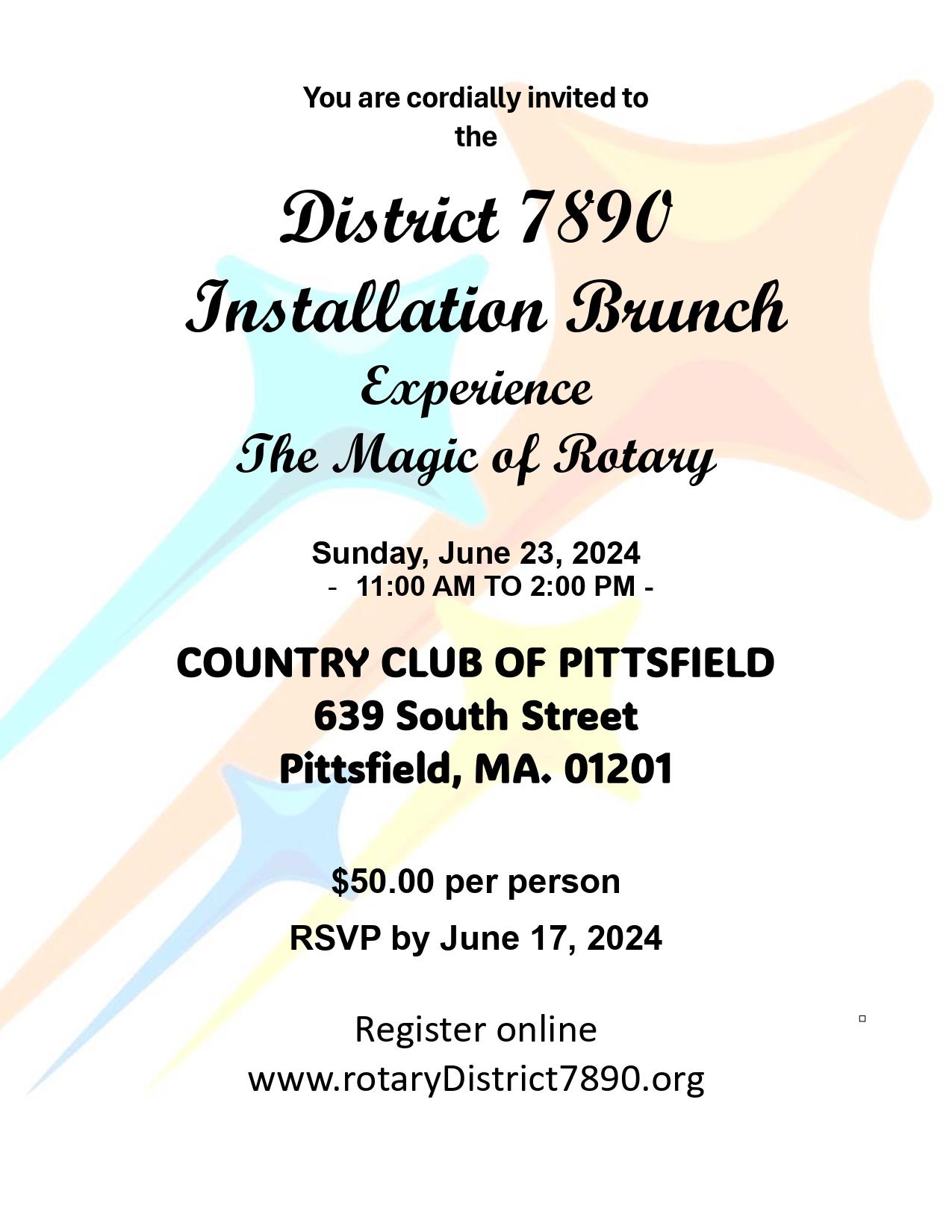 District Installation Brunch | District 7890