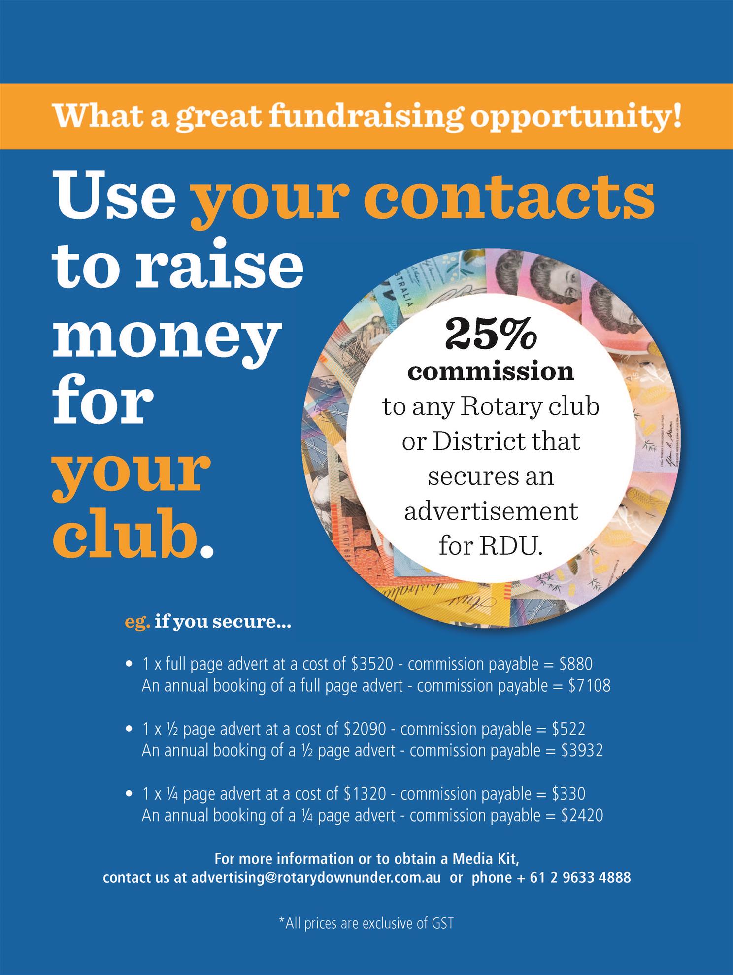 Rotary Down Under Commission | Rotary District 9685