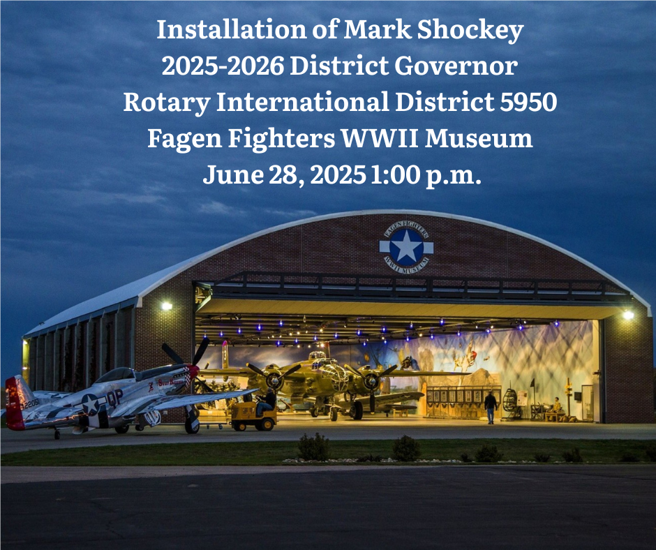District Governor Mark Shockey Installation | District 5950