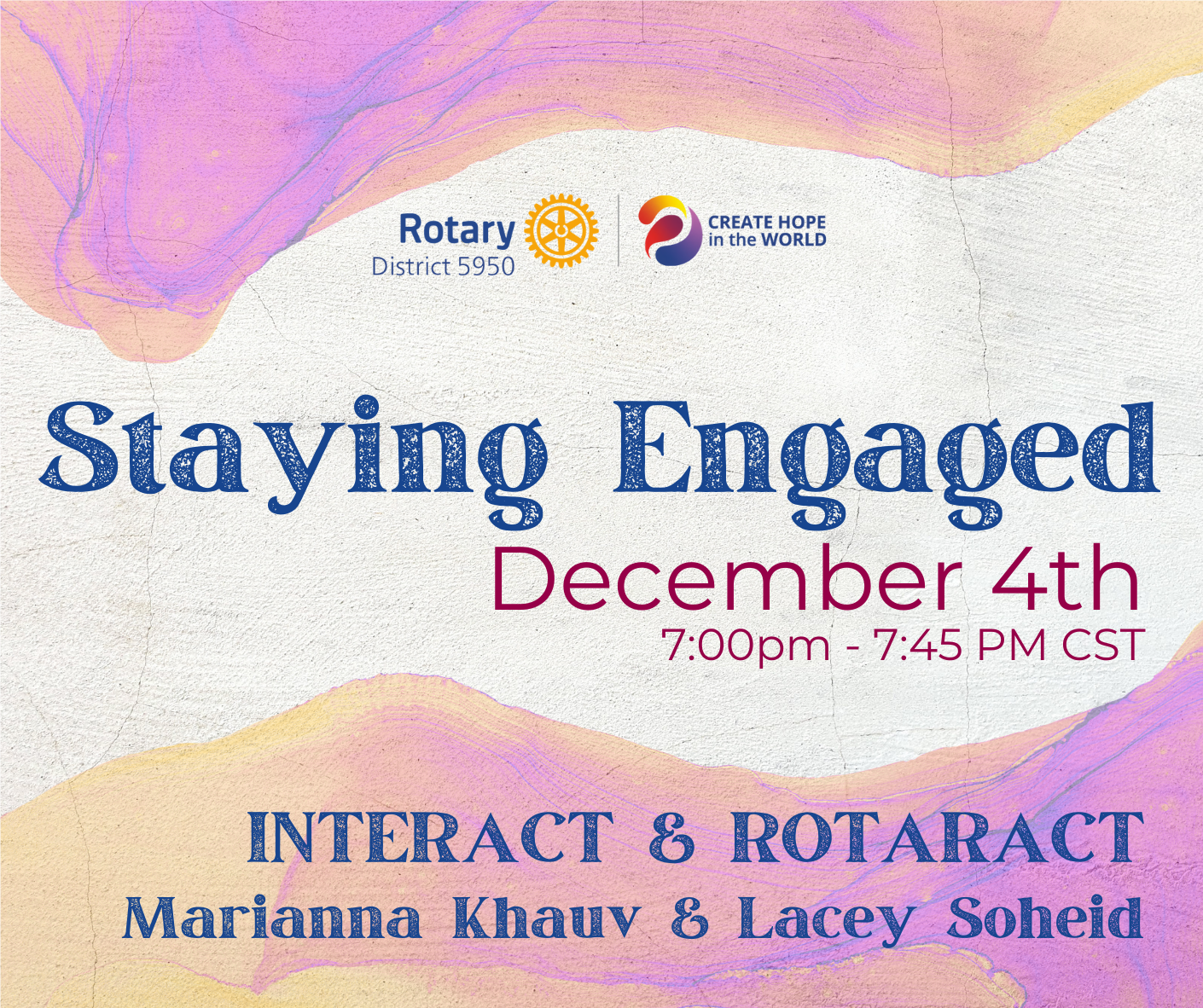 Staying Engaged Series | District 5950