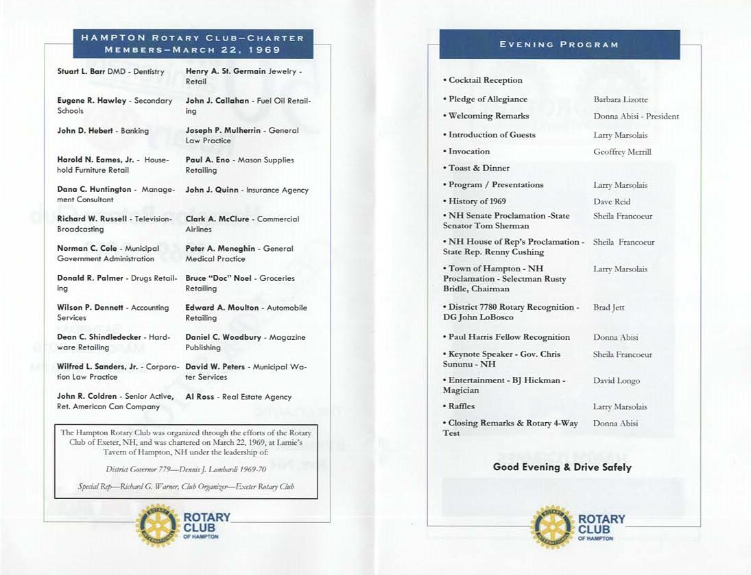 50th Anniversary Program | District 7780