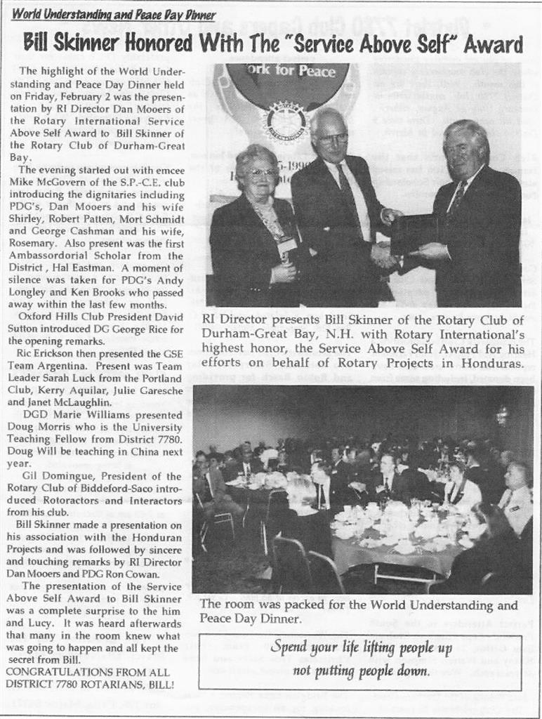 1995-1996 William Skinner | District 7780