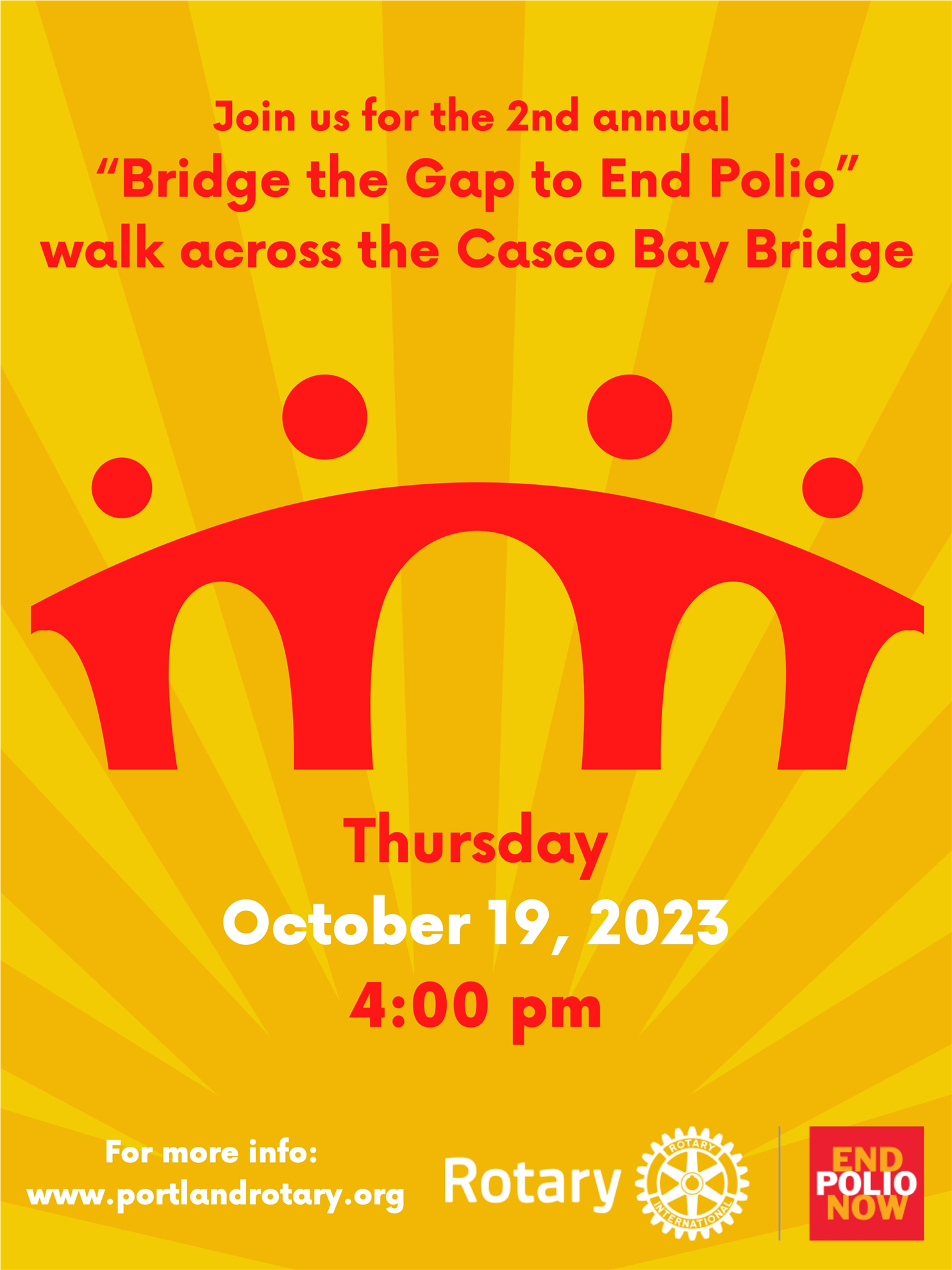 2023 Bridge Walk & Pints for Polio | District 7780