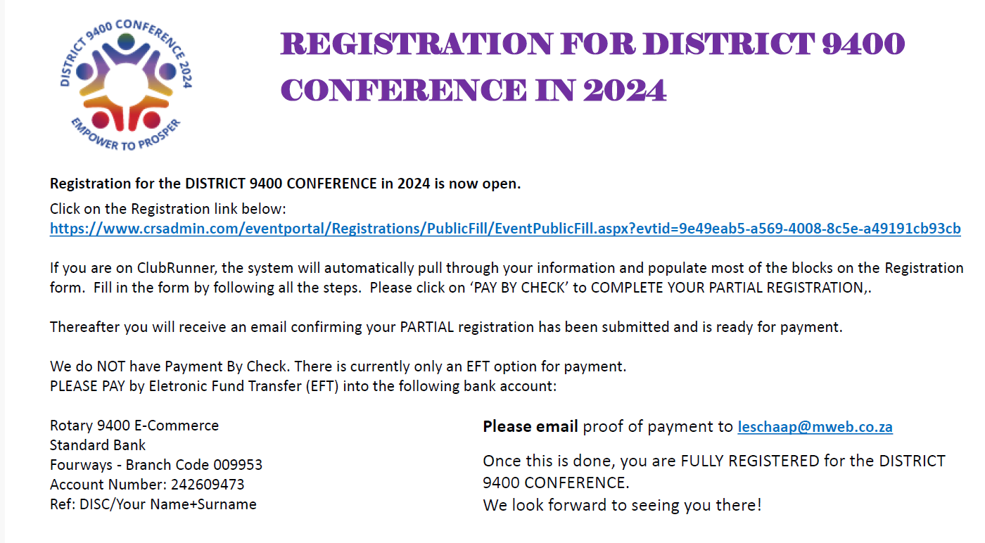 Home Page | District 9400