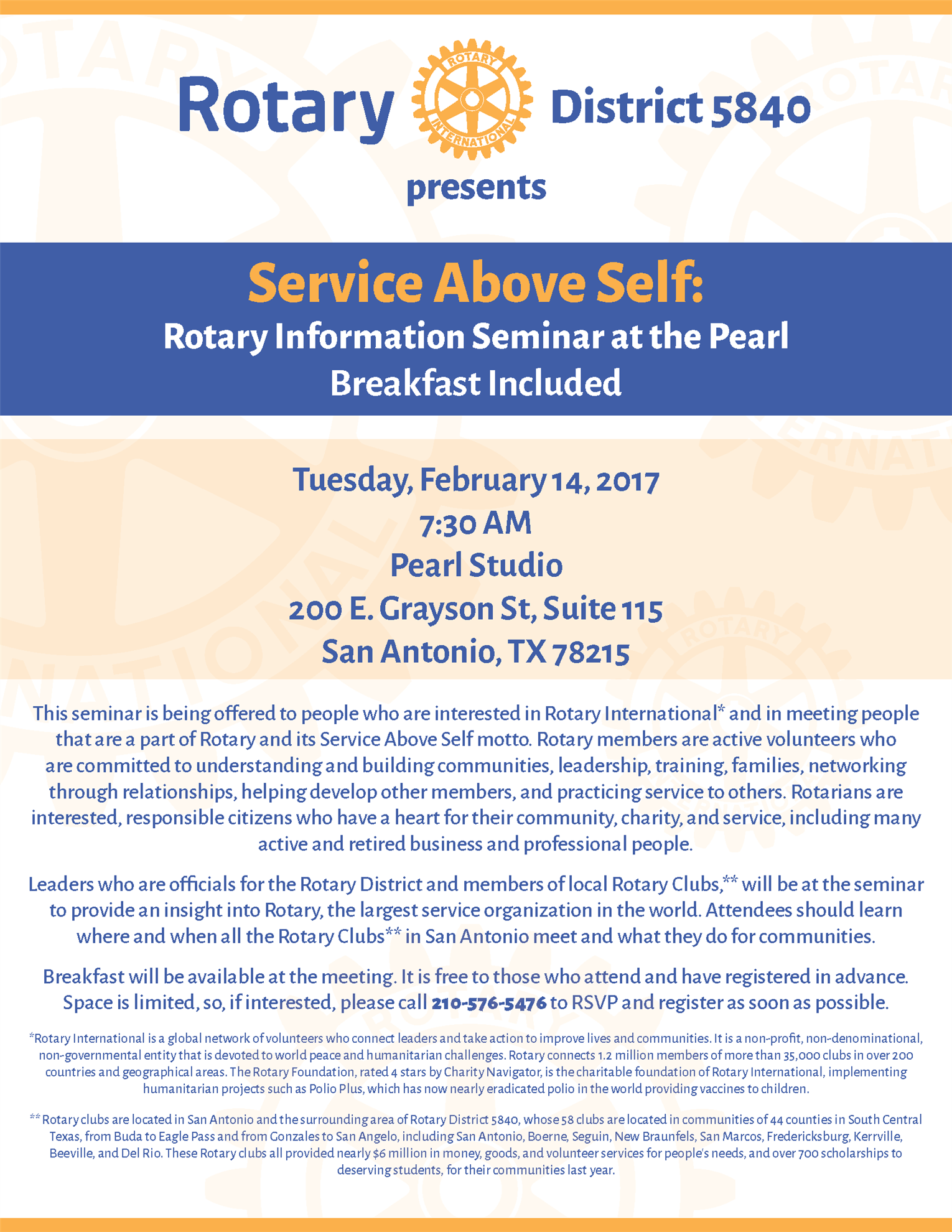 Rotary Information Seminar | District 5840