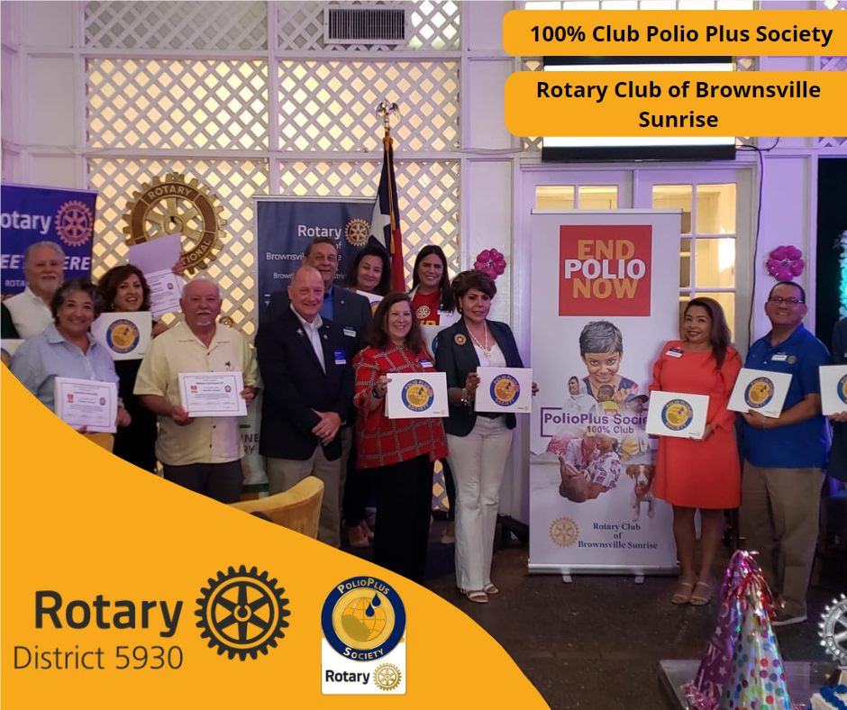 First 100% Polio Plus Society Club in the District | District 5930