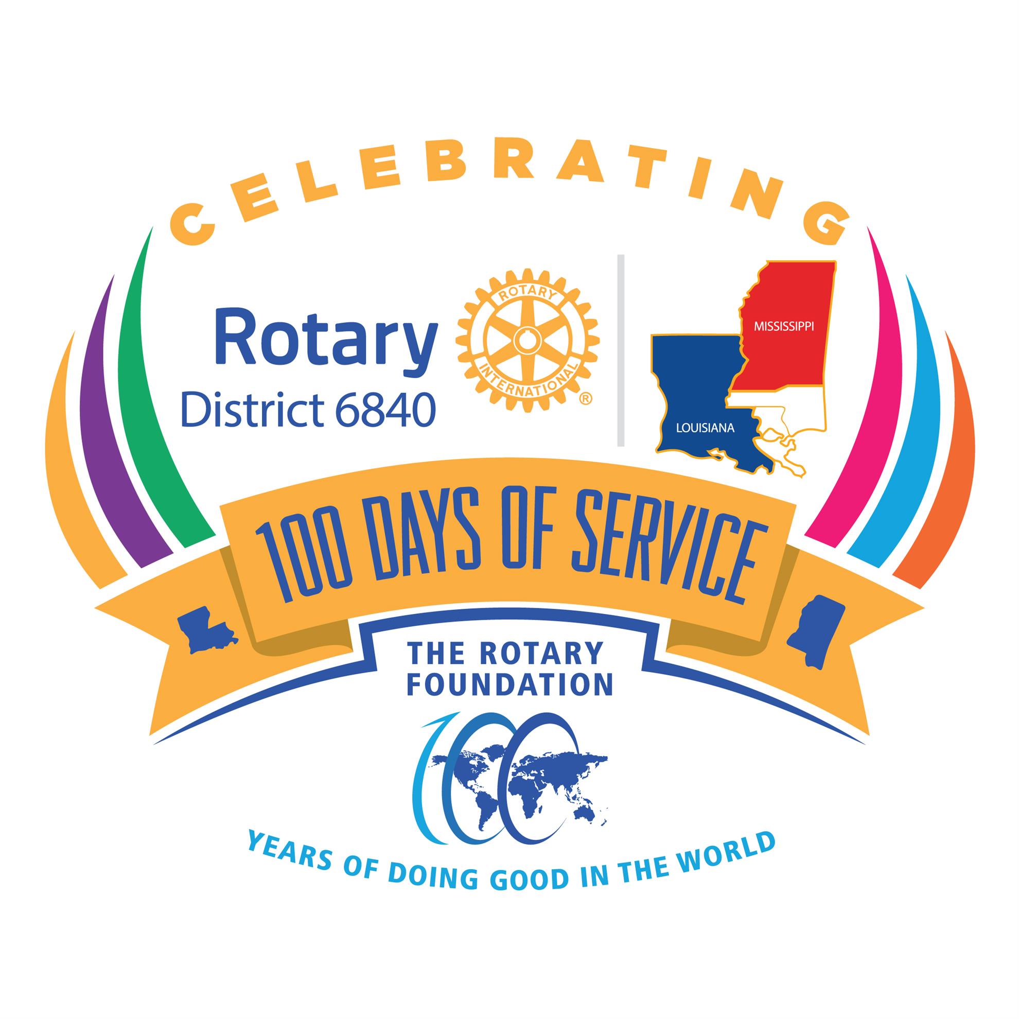 Rotary's 100 Days of Service Logos | District 6840