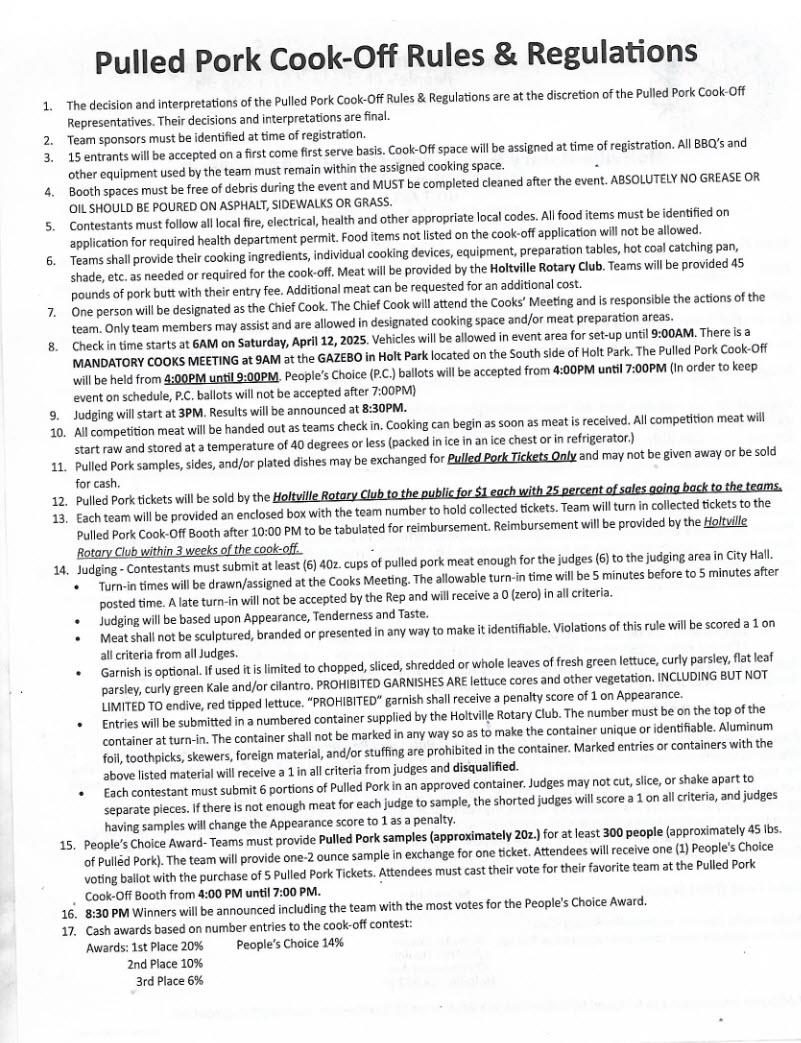 Holtville to Hold Pulled Pork Cook Off | District 5340