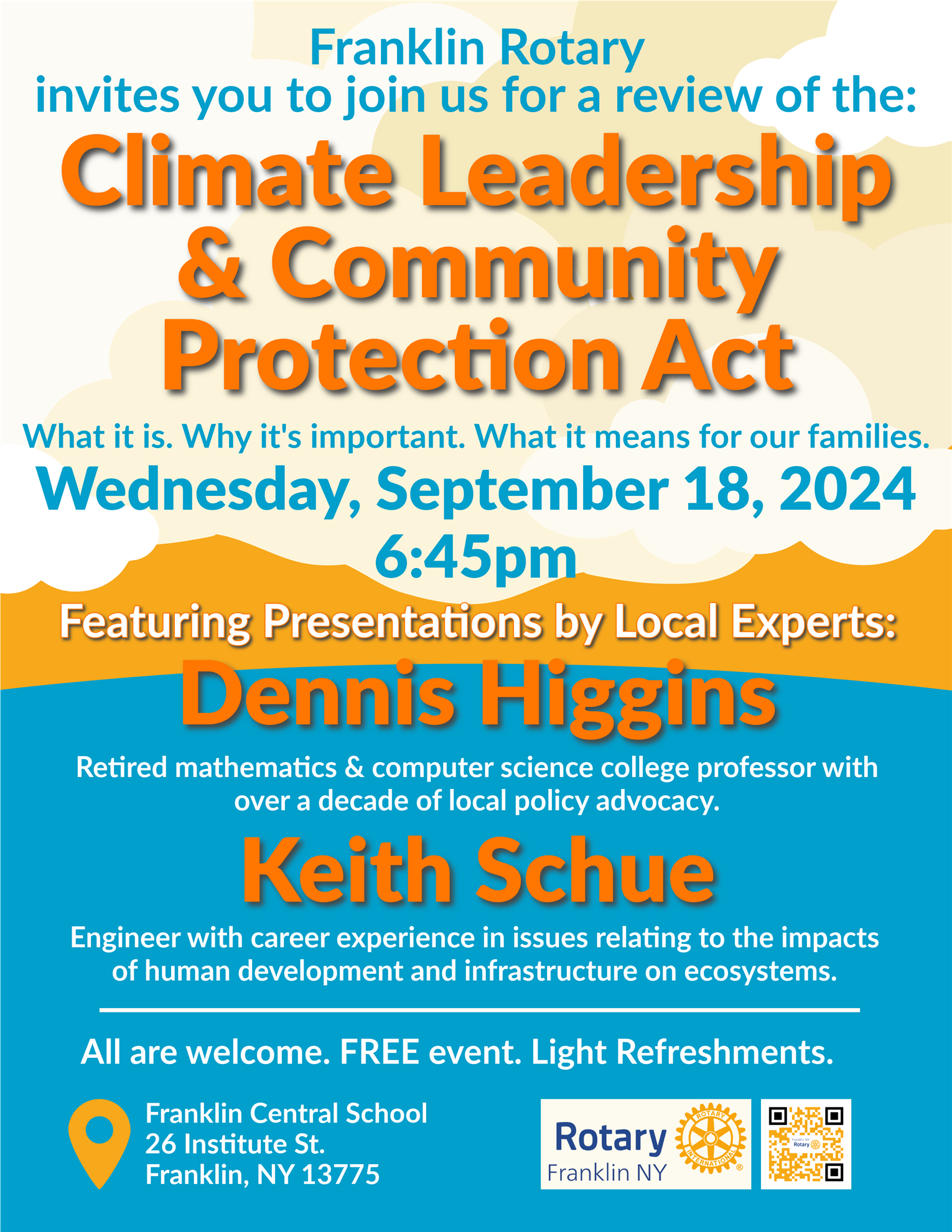 Franklin Rotary Holding Climate Talk | CNY Rotary