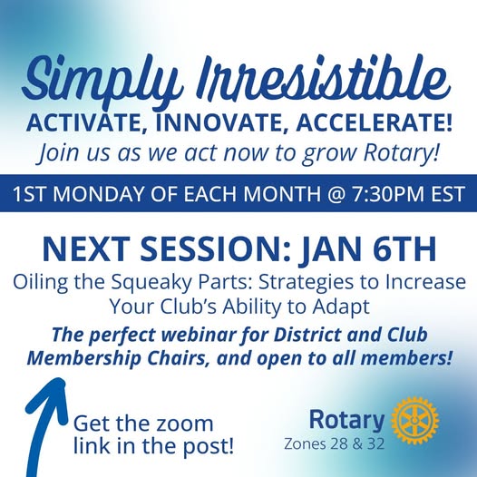 Tune In to the January 6 Rotary Zone 28 and 32 Membership Meeting ...