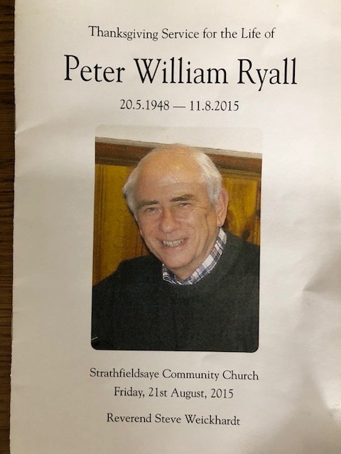 In Memory of Peter Ryall | District 9800