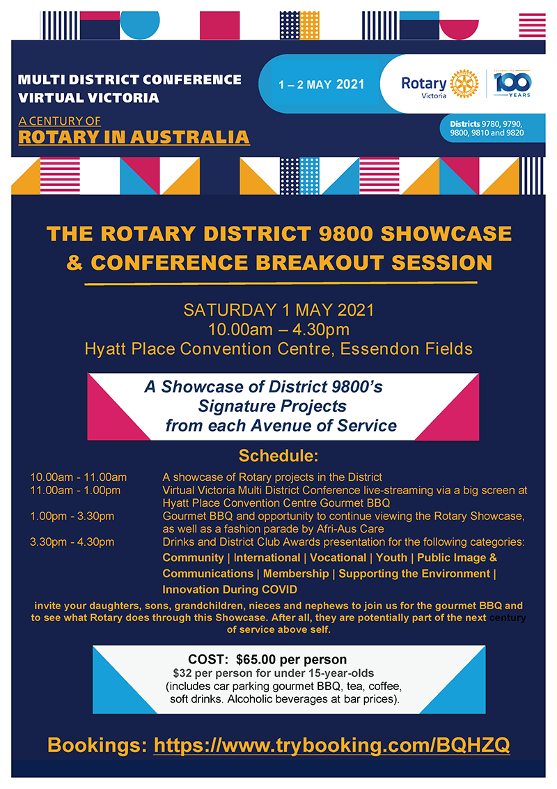 Rotary D9800 Showcase& Conference Breakout Session | District 9800