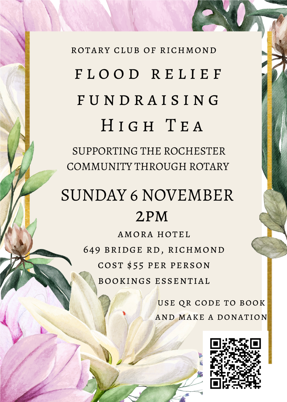 High Tea for Rochester Flood Relief | District 9800