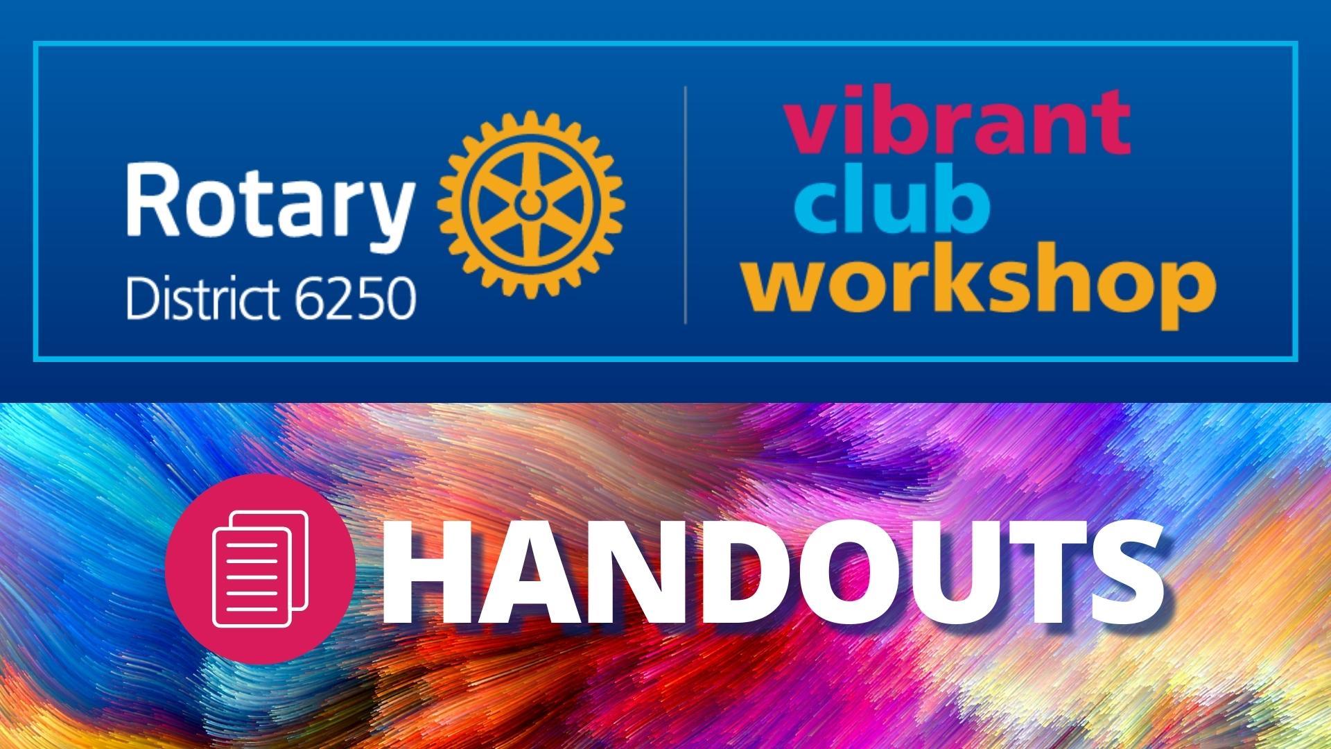 Vibrant Club 2023 Handouts | District 6250