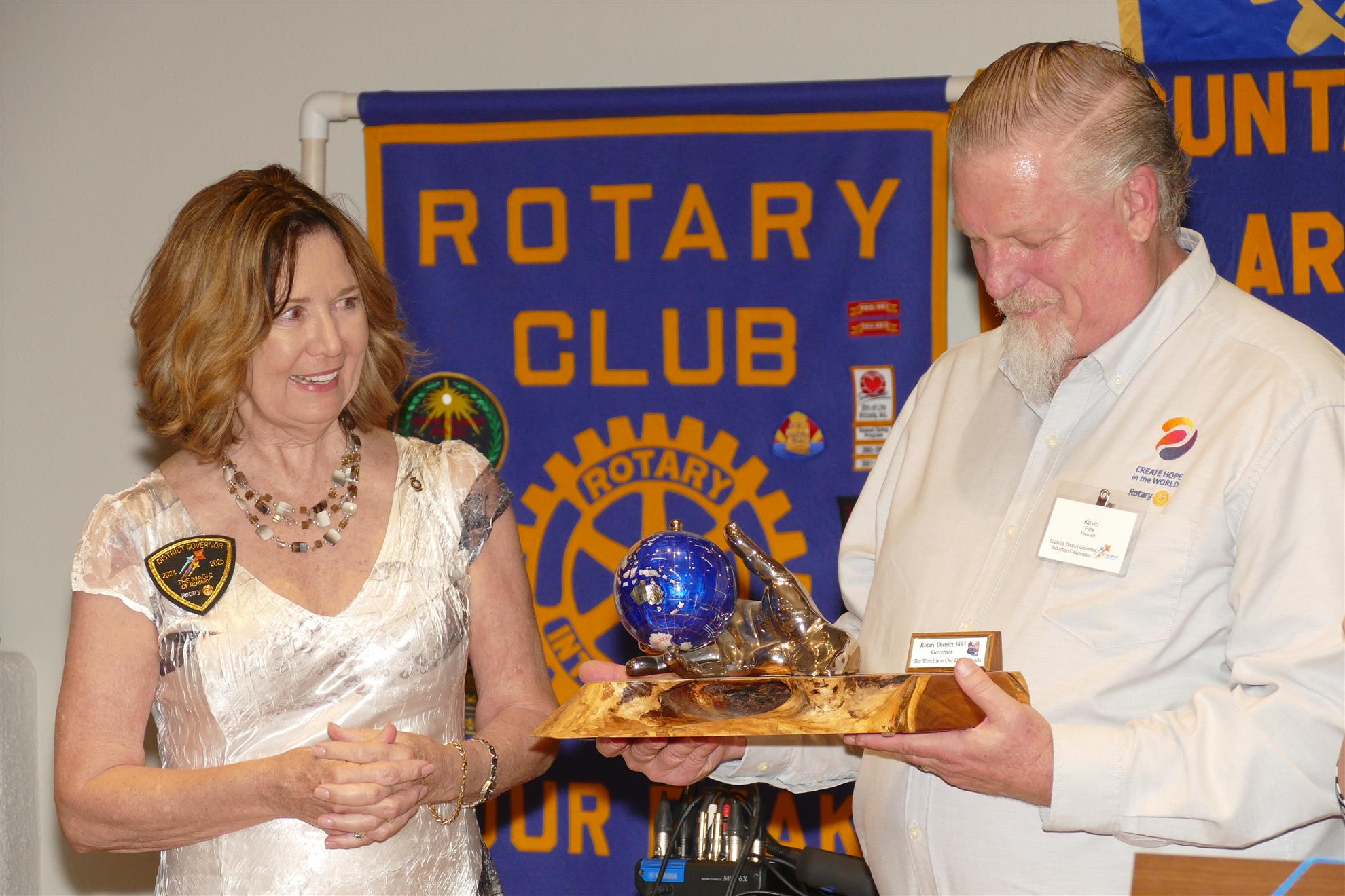 Michelle Holcomb installed as D5495 Governor for 2024-25 | District 5495