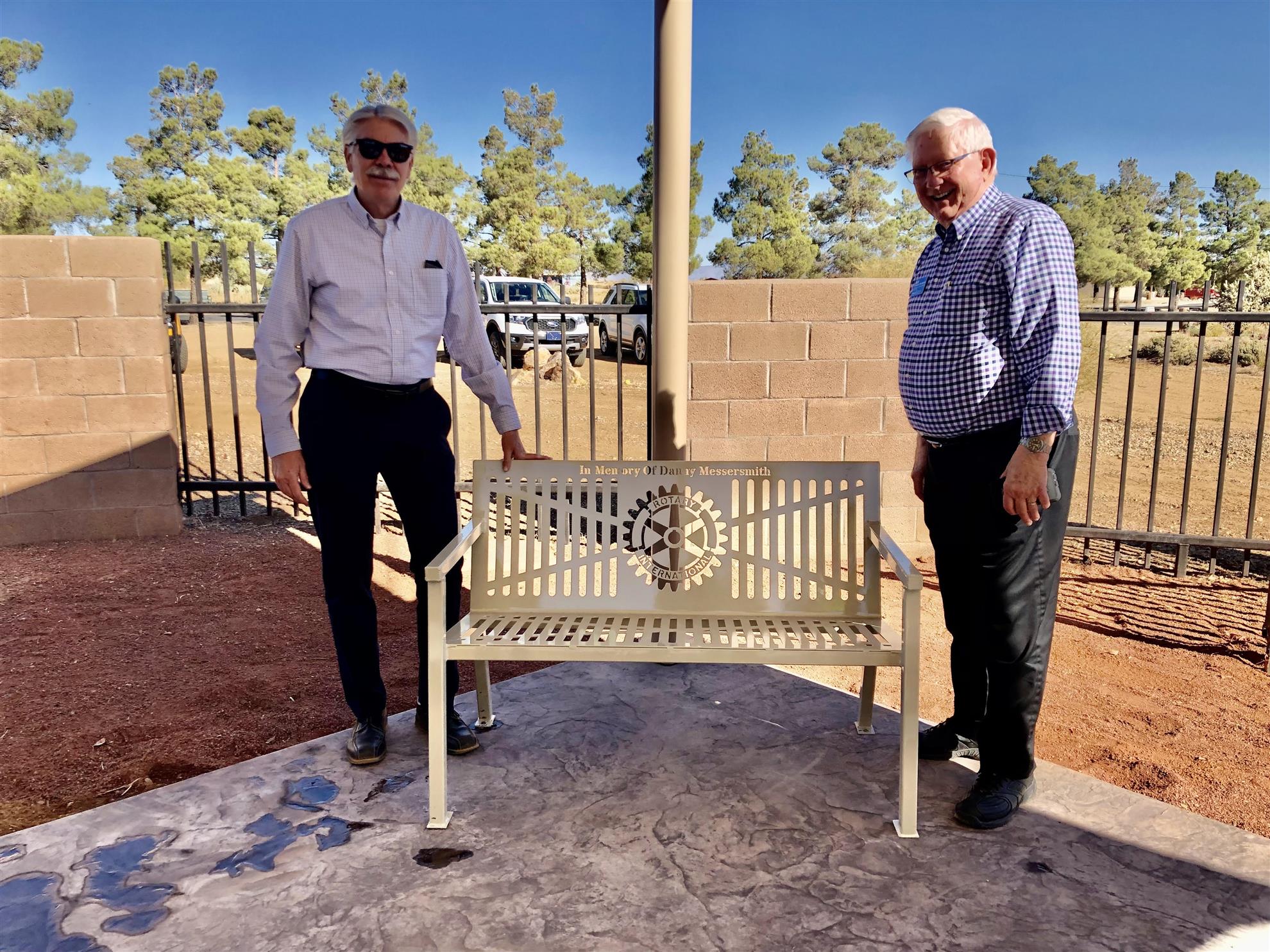 Kingman Route 66 Club dedicates park bench in honor of PDG Danny ...