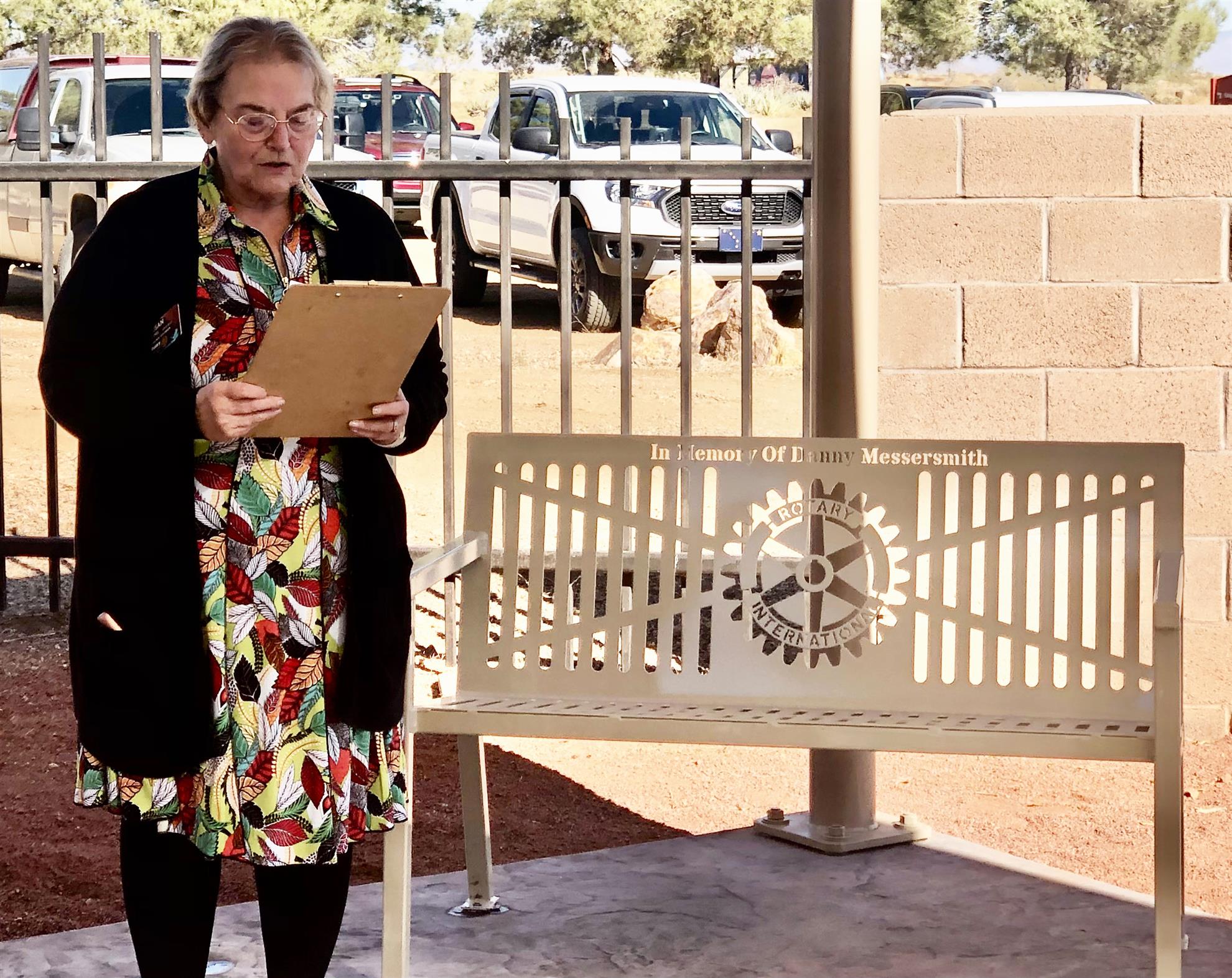Kingman Route 66 Club dedicates park bench in honor of PDG Danny ...