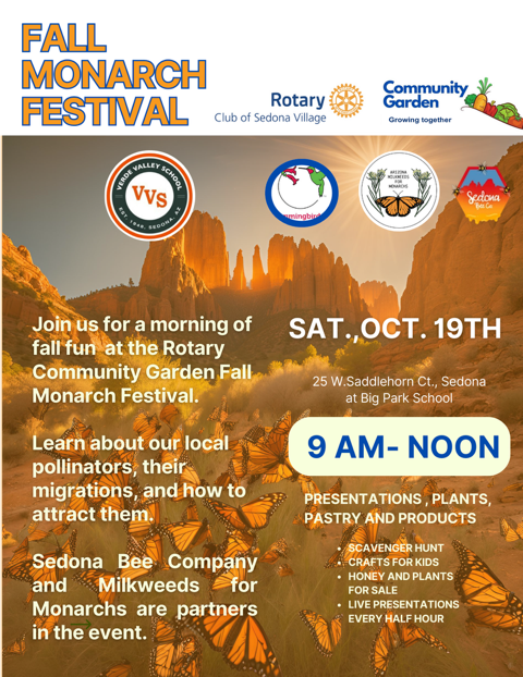 Sedona Village Rotary Club presents Fall Monarch Festival | District 5495