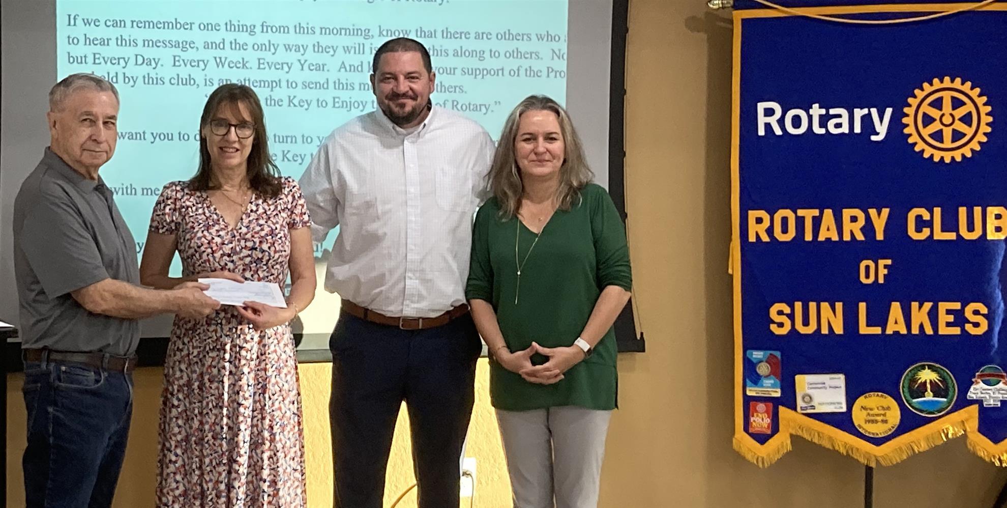Rotary Club of Sun Lakes recognizes August Teacher of the Month ...